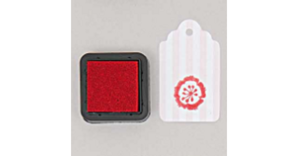 Petit encreur rouge pour tampon - Tampons/Encre - La Paqueterie