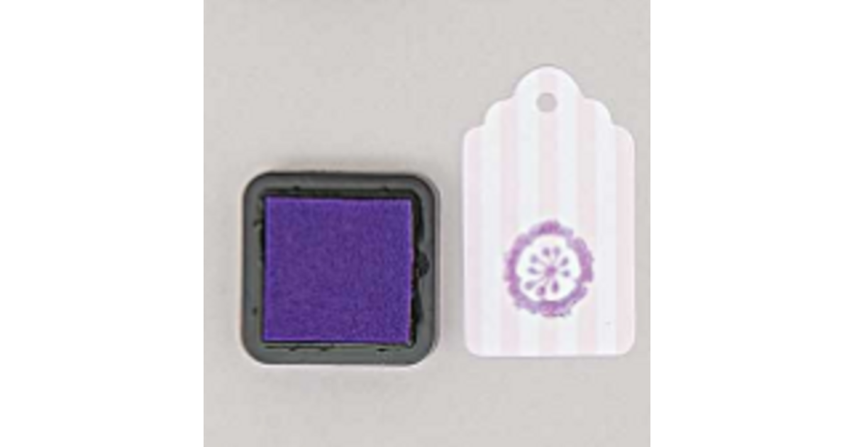 Petit encreur violet pour tampon - Tampons/Encre - La Paqueterie