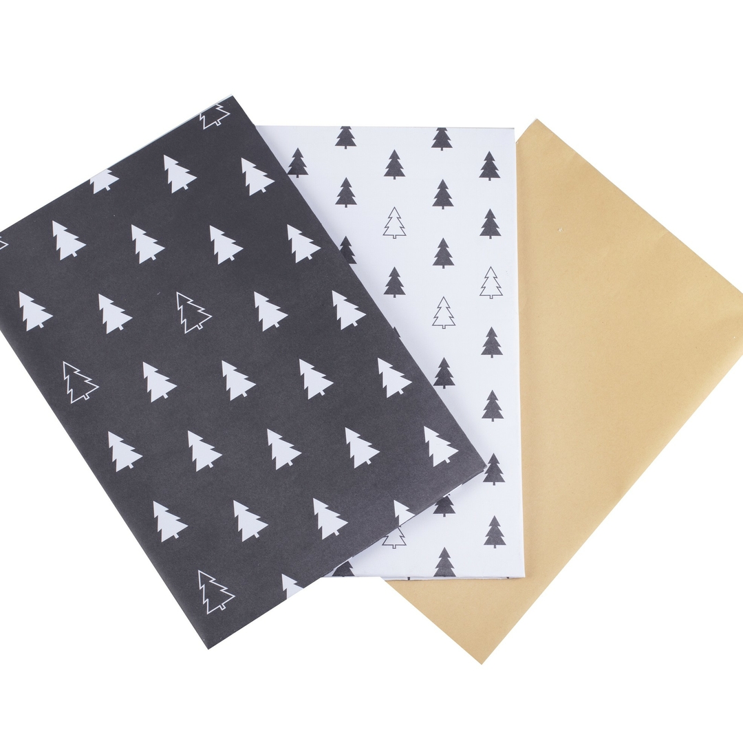 Kit papier cadeau de Noël moderne - Papiers/Papier cadeau - La Paqueterie