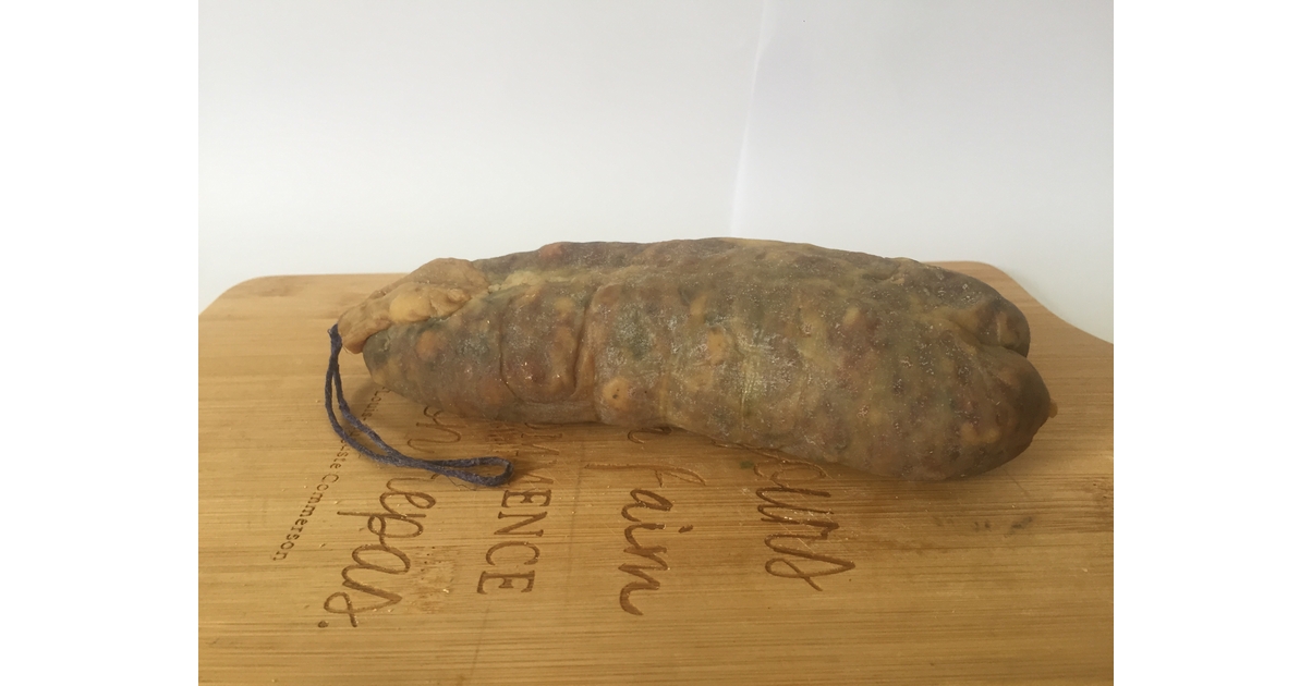 Saucisson artisanal de Porc du Pays Basque aux cêpes - Pâtés et ...