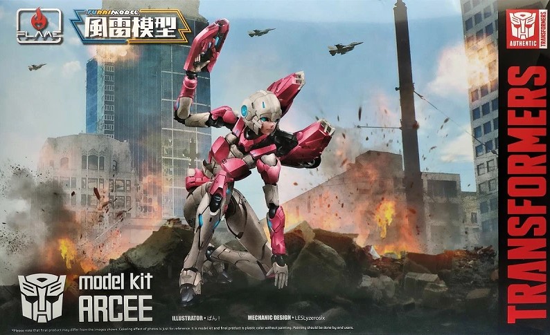 FLAME TOYS Transformers figurine Furai Model Plastic Model Kit Arcee 16 ...