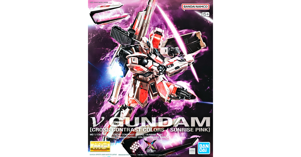 BANDAI MG 1/100 RX-93 Nu Gundam [CROSS CONTRAST COLORS/Asaka Powder ...