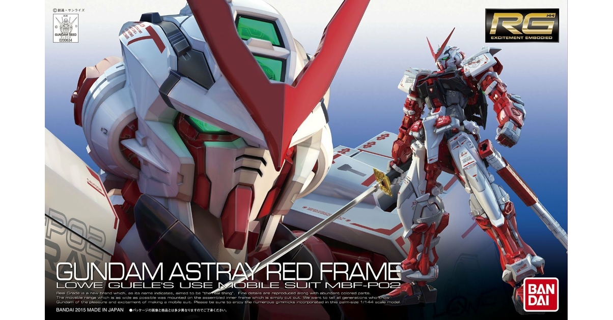 BANDAI GUNPLA RG 1/144 MBF-P02 GUNDAM ASTRAY RED FRAME - GUNPLA 1/144 ...