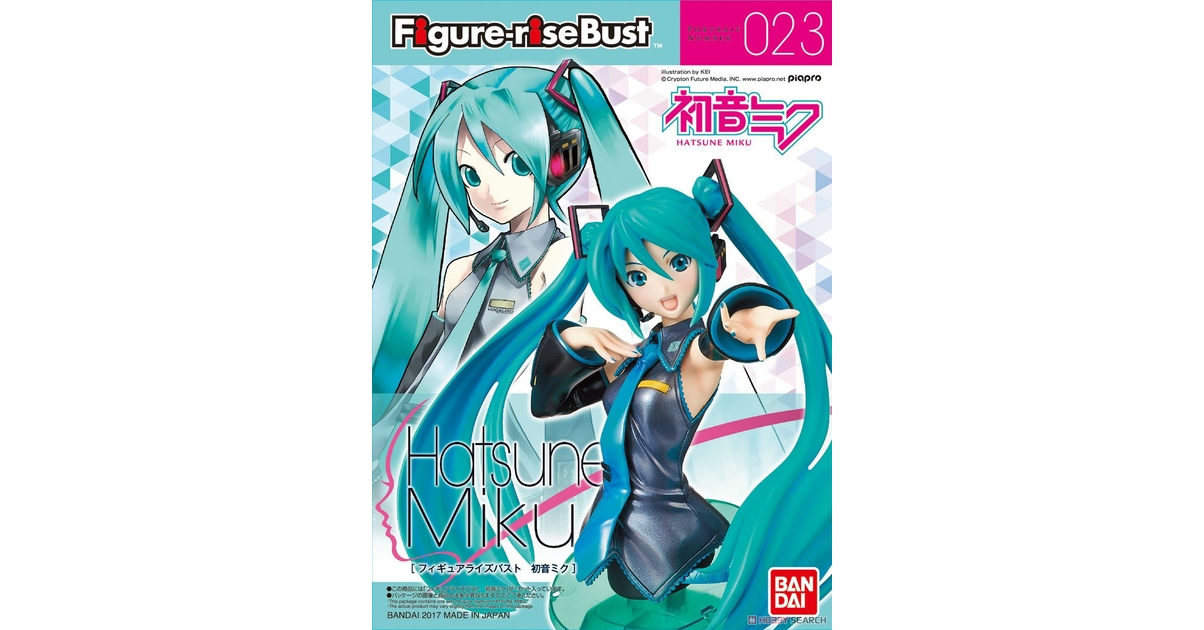 BANDAI Vocaloid Figure-rise Buste Miku Hatsune 01 - Musume [KITS ...