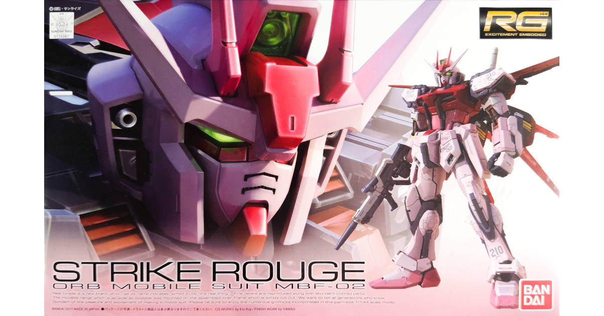 BANDAI RG 1/144 STRIKE ROUGE - GUNPLA - gunpla-shop