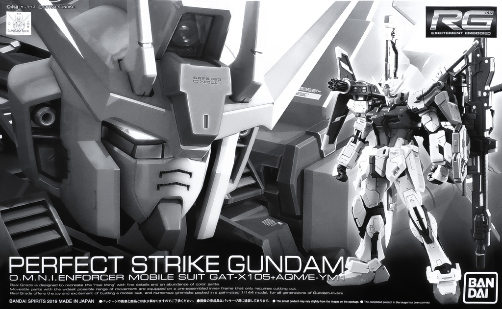 BANDAI RG 1/144 Perfect Strike Gundam - GUNPLA 1/144/Real Grade [RG ...