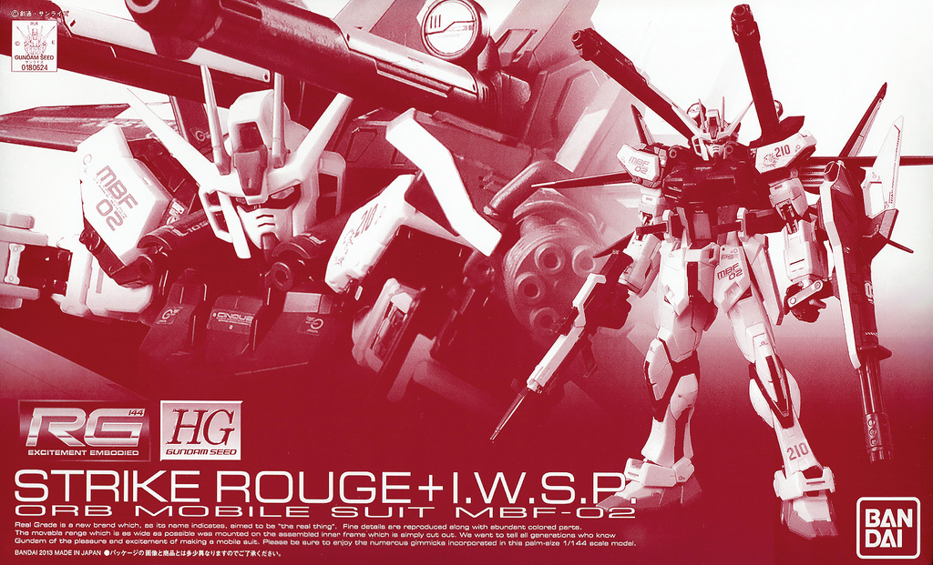 BANDAI RG 1/144 Strike Rouge + HG 1/144 I.W.S.P. - GUNPLA 1/144/REAL ...