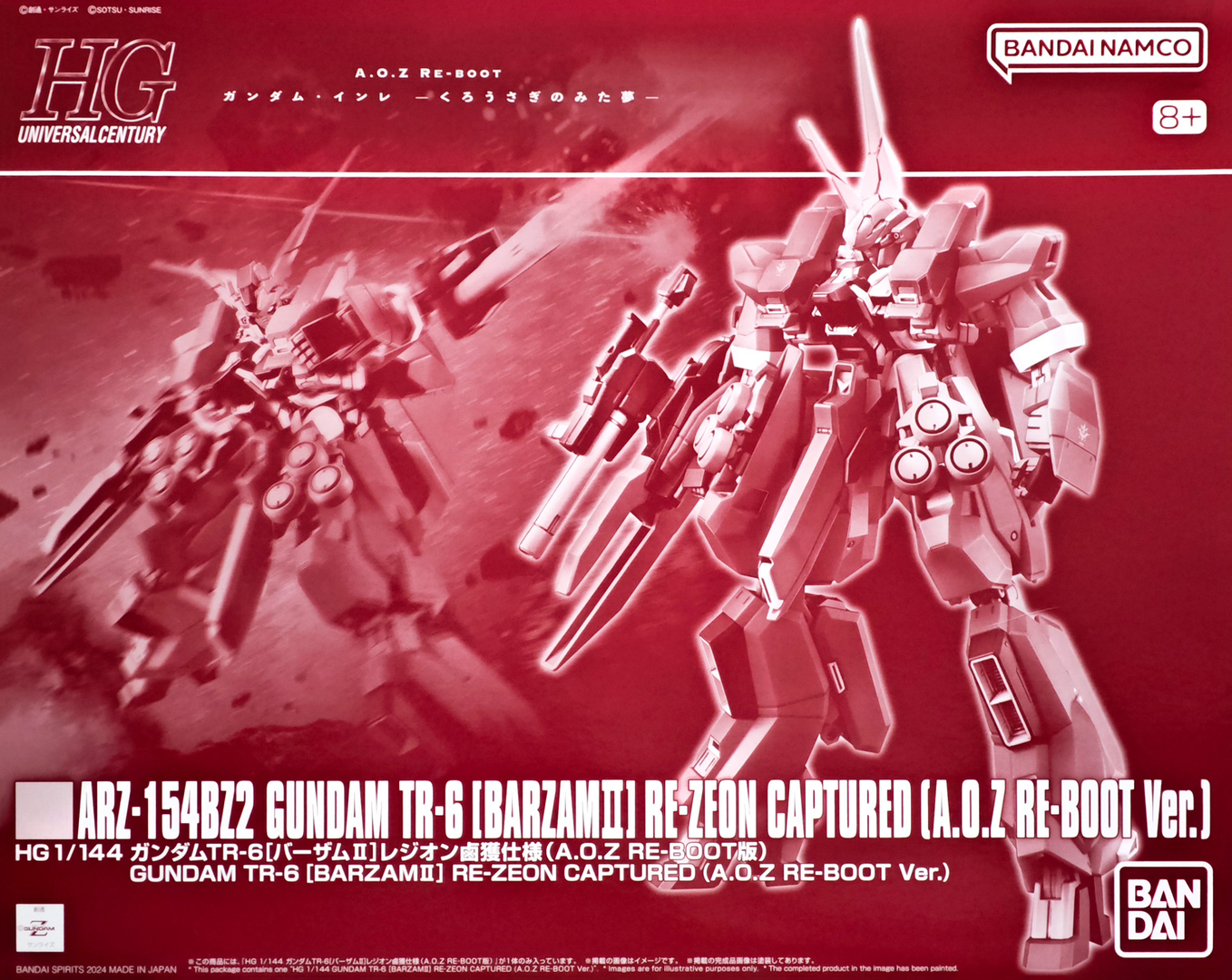 BANDAI HGUC 1/144 ARZ-154BZ2 Gundam TR-6 (Barzam II) Re-Zeon Captured ...
