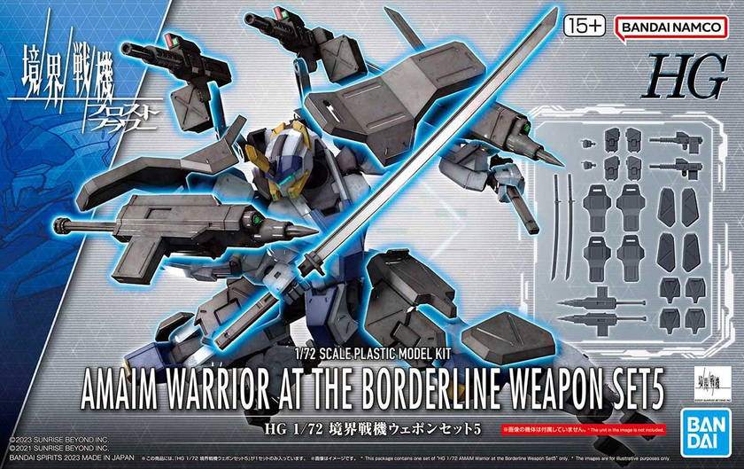 BANDAI HG 1/72 AMAIM Warrior at the Borderline Weapon Set 5 - MECHA ...