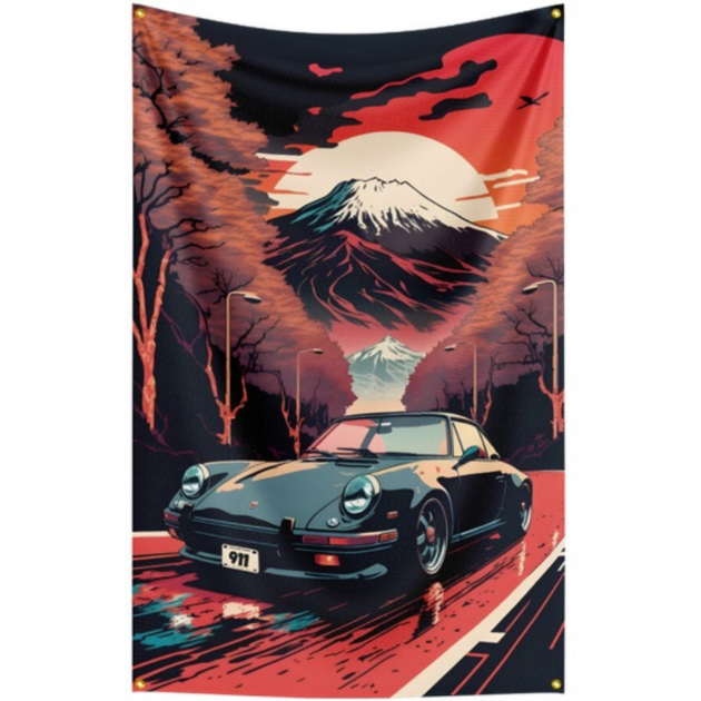 Bannière Porsche 911 - Drapeau & Bannière/Drapeau & Bannière Auto - Art ...