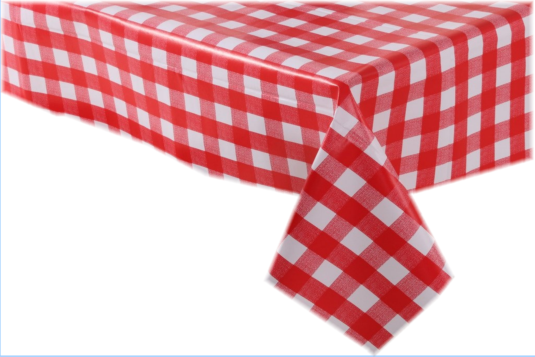 Toile cirée motif vichy rouge - Toile cirée à la coupe/toile cirée avec ...