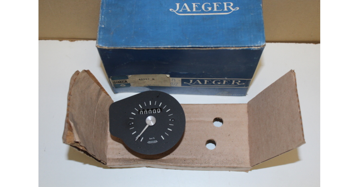 compteur JAEGER 45551X SIMCA, CHRYSLERE 160, 180, 2L à vérifié ...