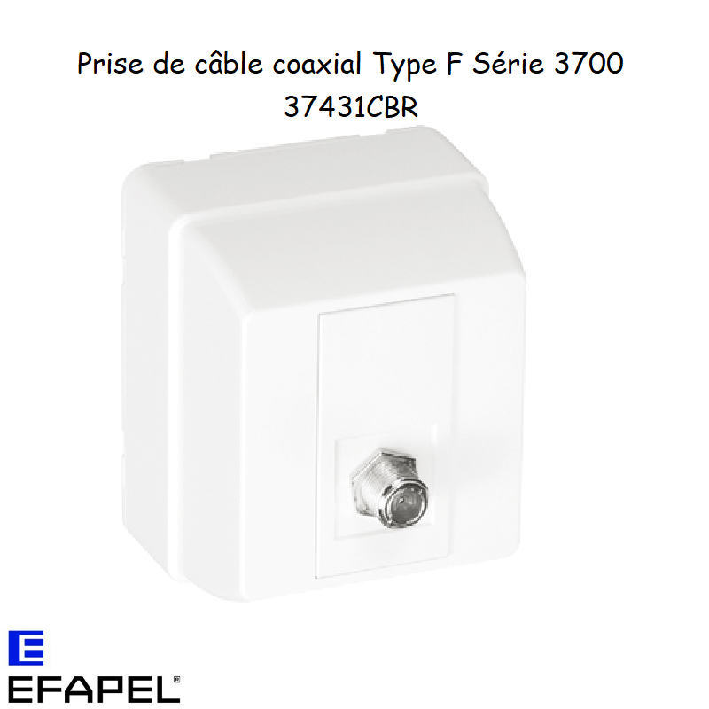 Prise de Câble Coaxial Type F - Appareils complets Apparents