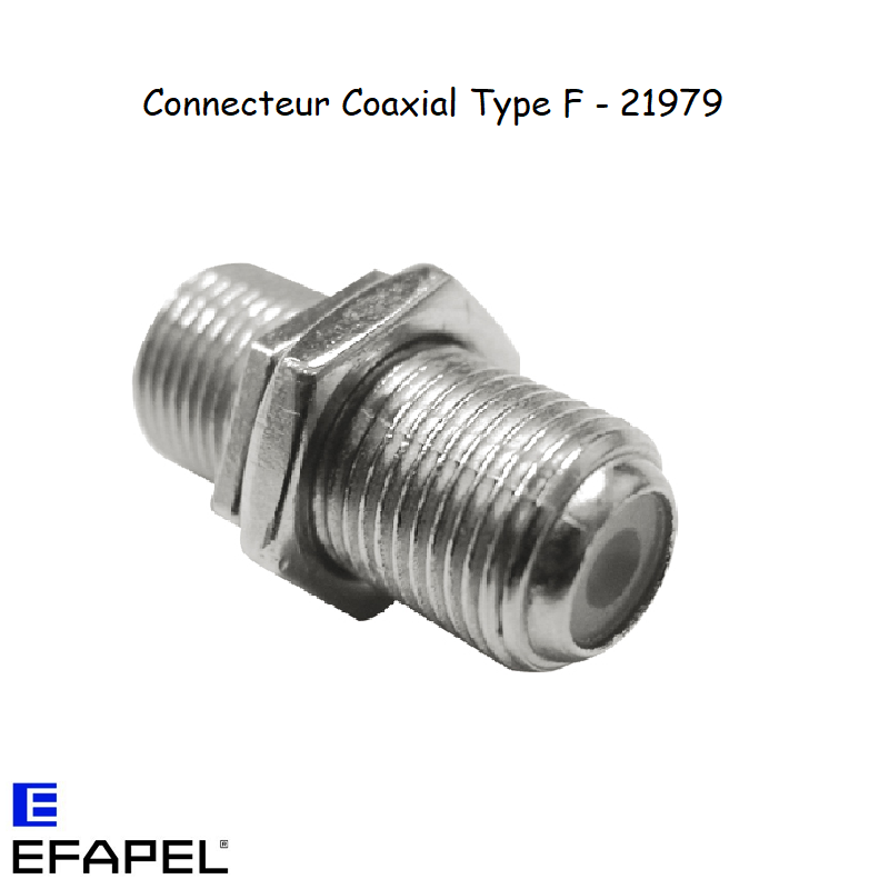 Connecteur câble coaxial Type F - Solutions Bureau EFAPEL