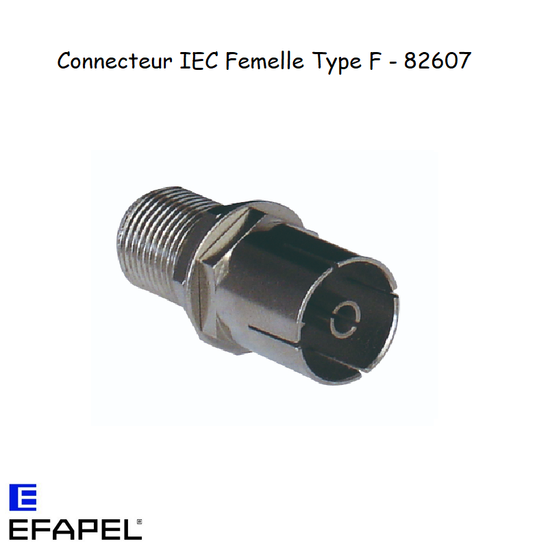 Connecteur IEC Femelle Type F - Prise Antenne coaxiale