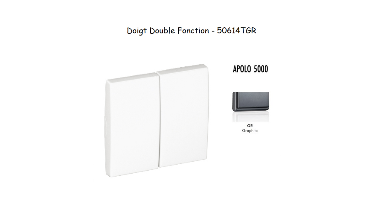 Doigt pour Mécanisme Double Fonction Apolo5000 GRAPHITE de EFAPEL