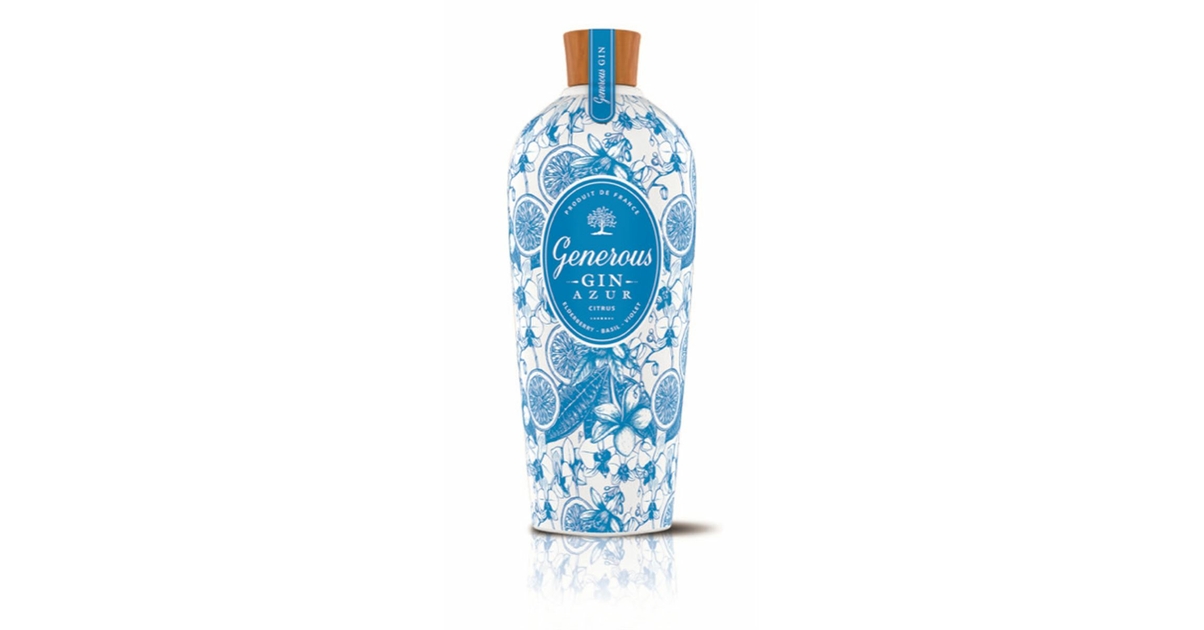 Le gin français dans toute sa splendeur : Generous Gin Azur 70 cl