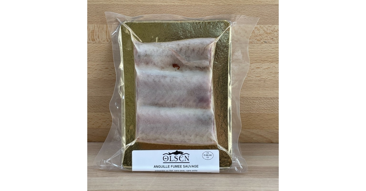 Anguille fumée sauvage Baltique 100g OLSEN Spécialités Scandinave