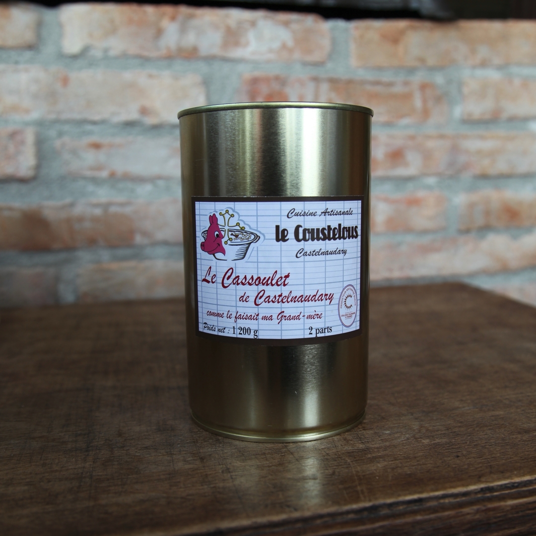 CASSOULET DE CASTELNAUDARY BOITE 1,2KG - Le Coustelous