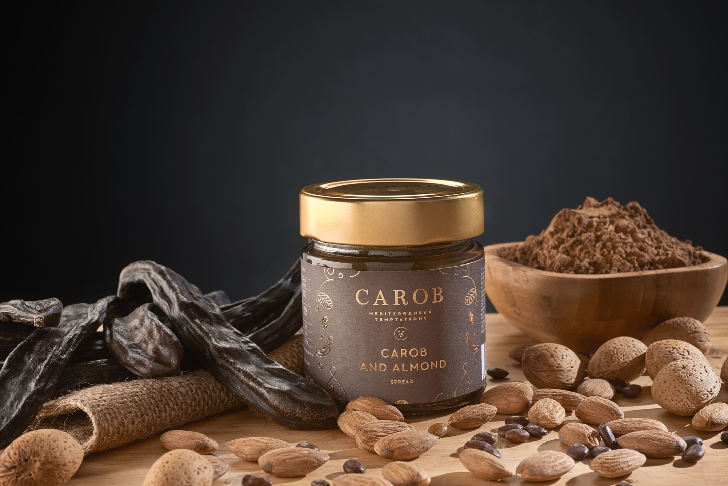 Pâté à tartiner à la caroube aux amandes 240g Carob World