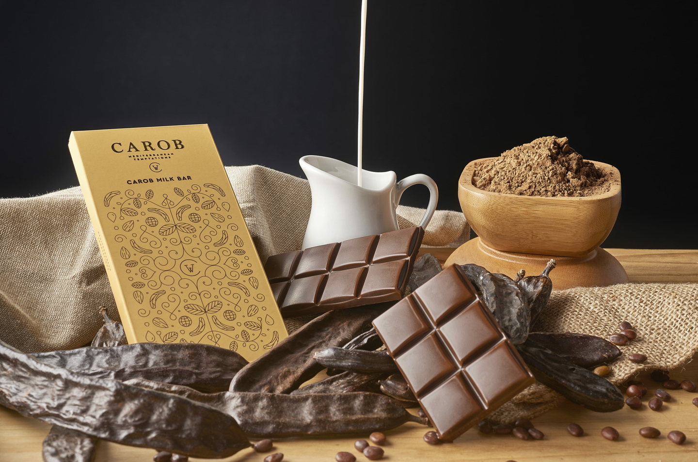 Tablette de caroube et lait 100g Carob World - Vente en ligne