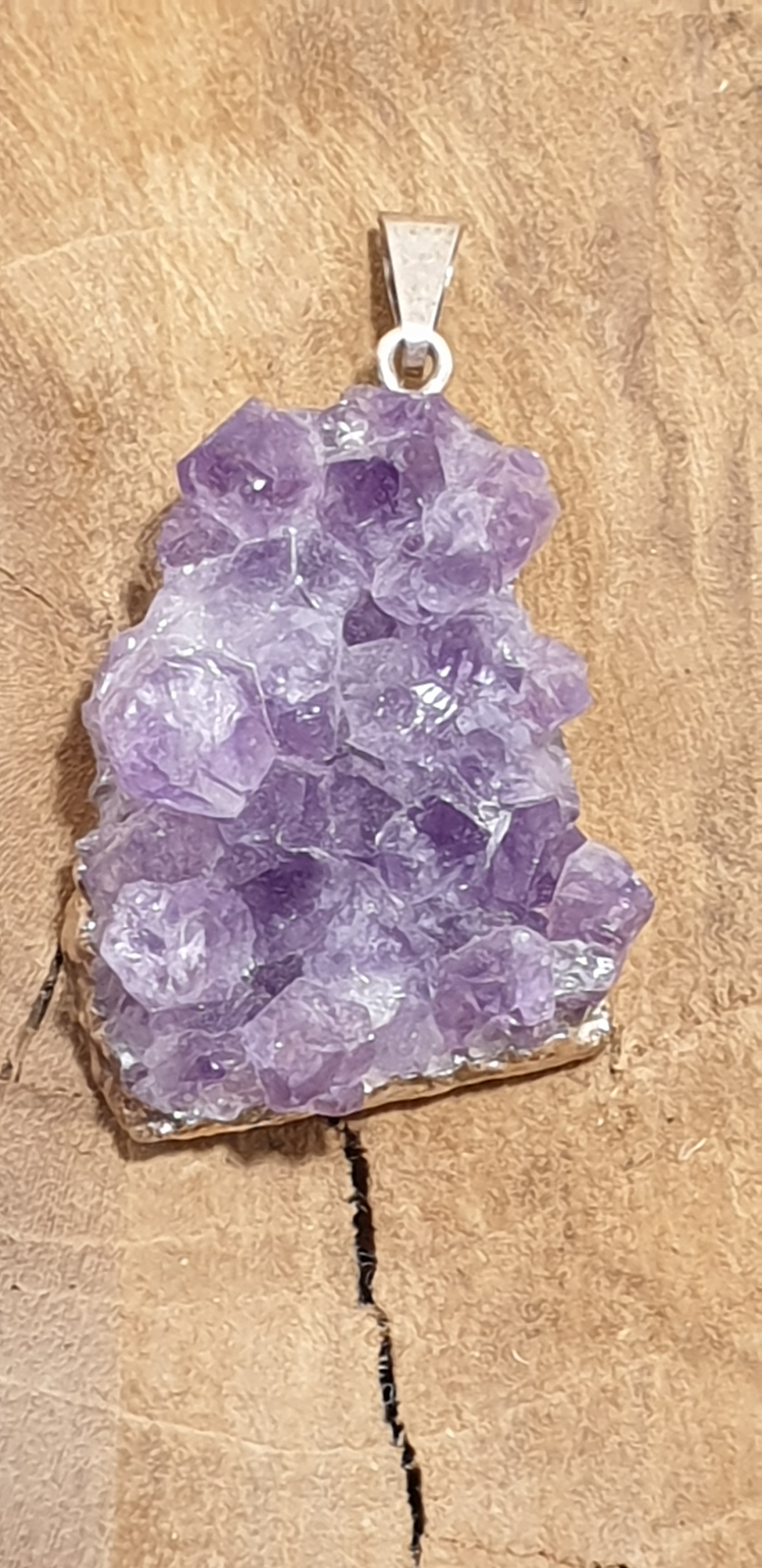 Pendentif fragment d'améthyste - Bijoux et accessoires/Colliers en ...