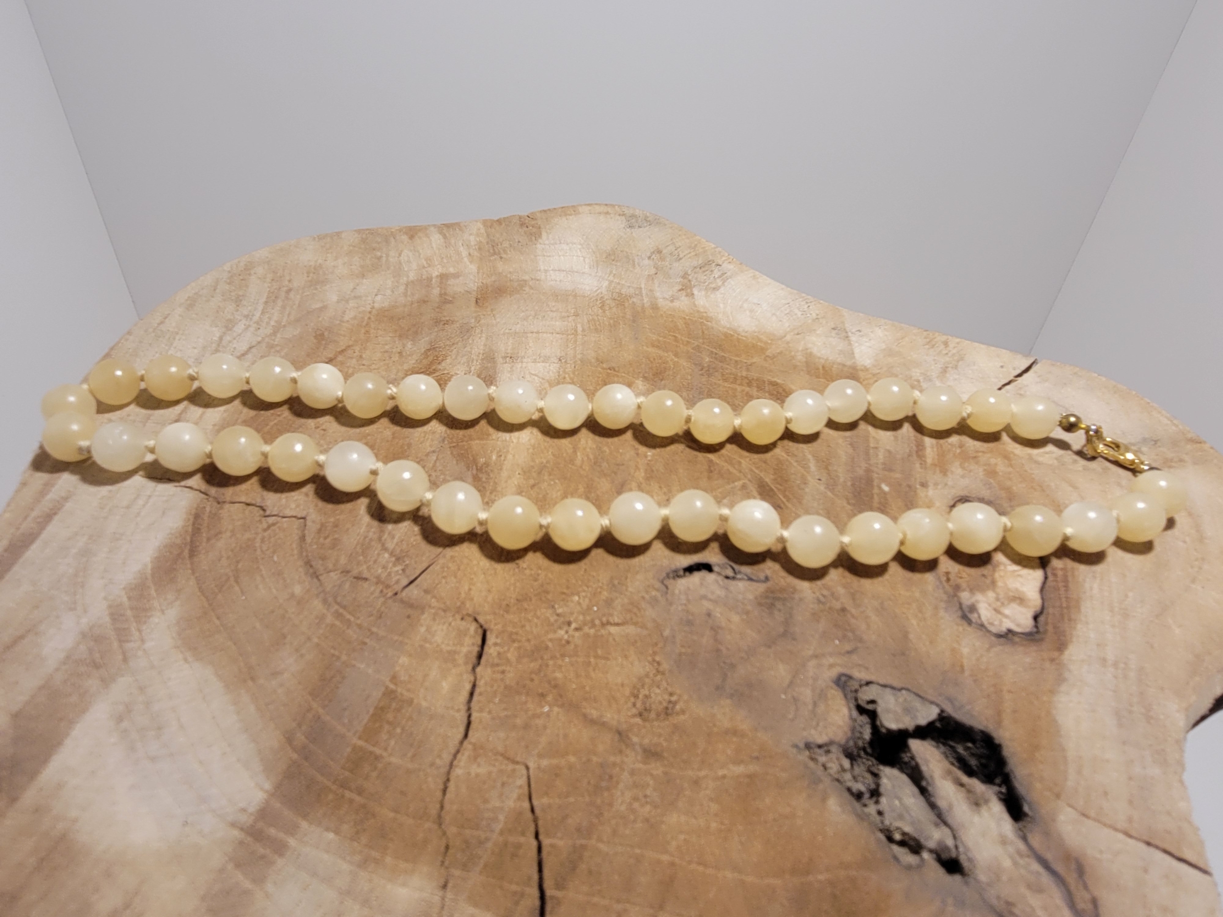 Collier en pierres naturelles de calcite orange - Bijoux et accessoires ...