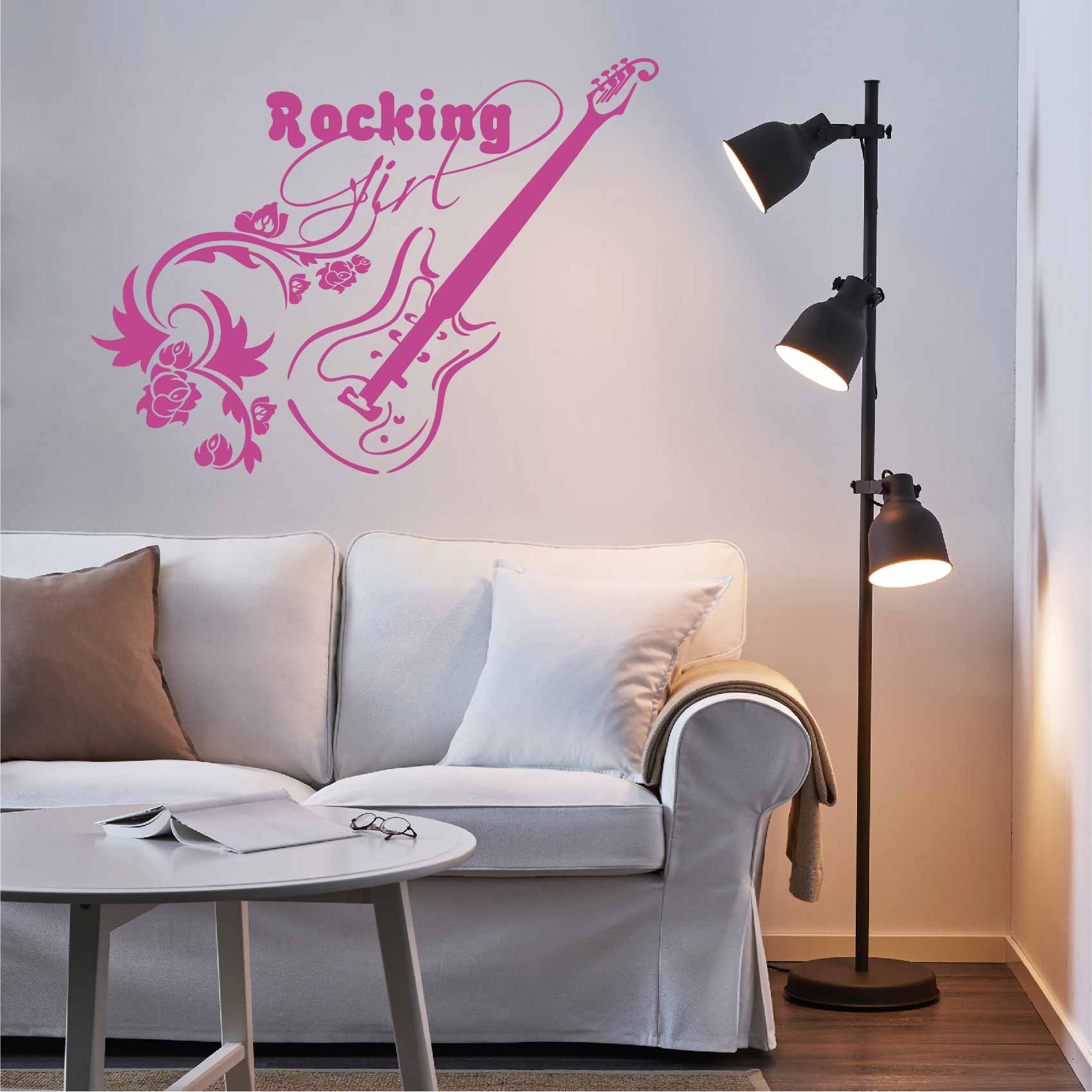 Stickers Rocking Girl - Autocollant muraux et deco