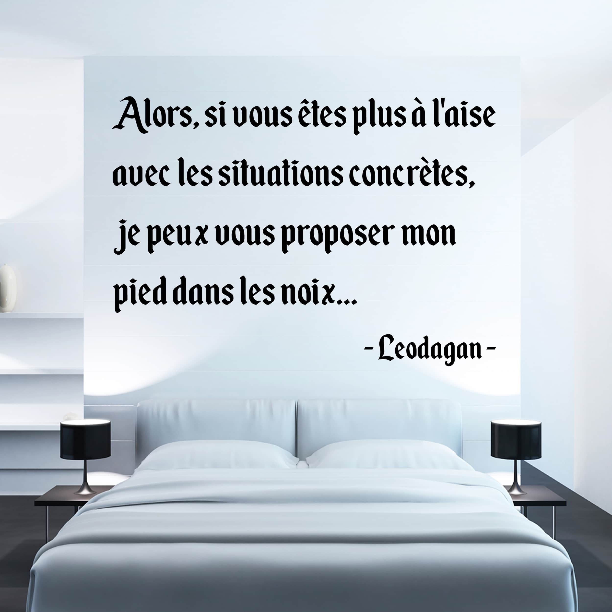 Stickers Citation Kaamelott Leodagan Pied Dans Les Noix Autocollant