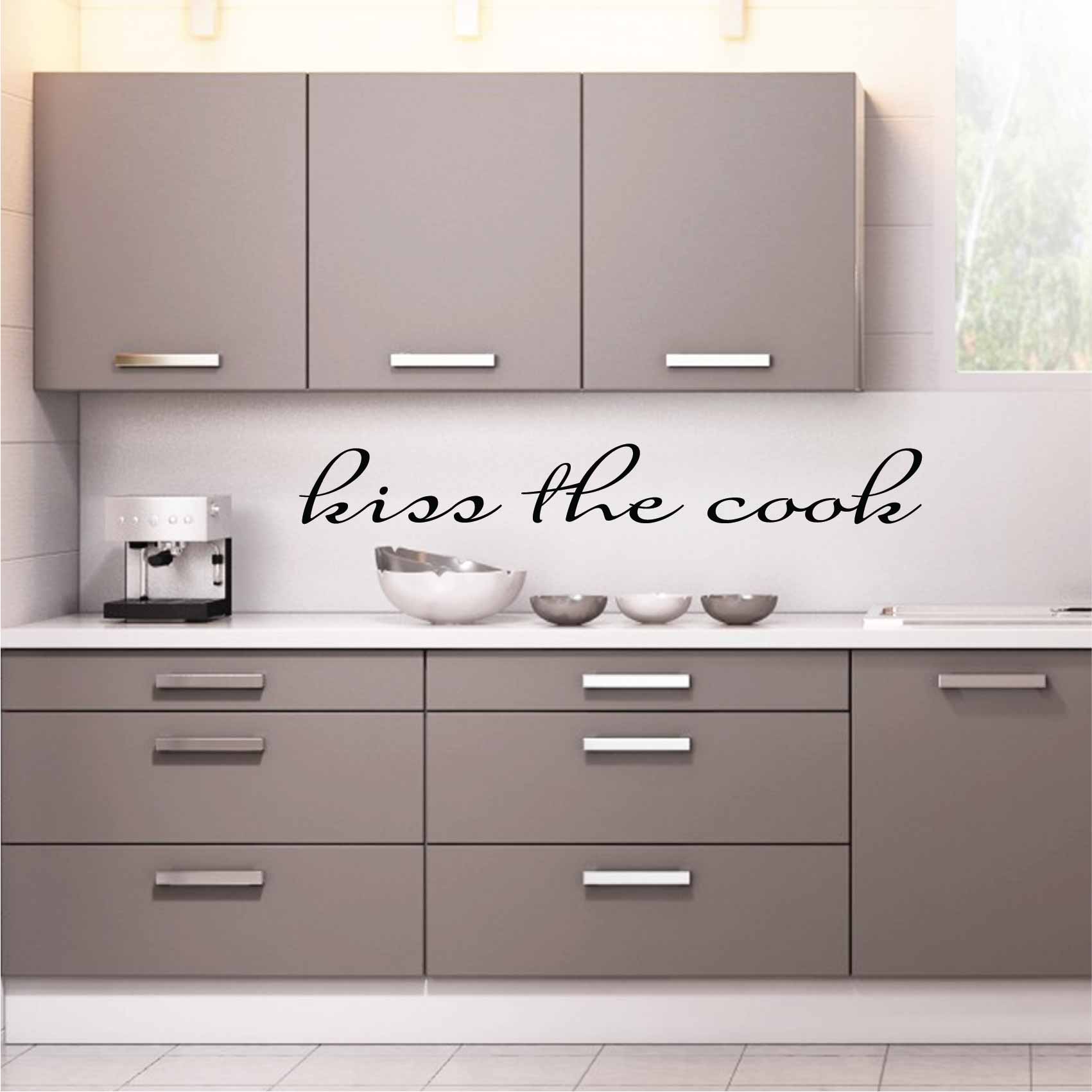 Stickers mural kiss the cook - Autocollant muraux et deco