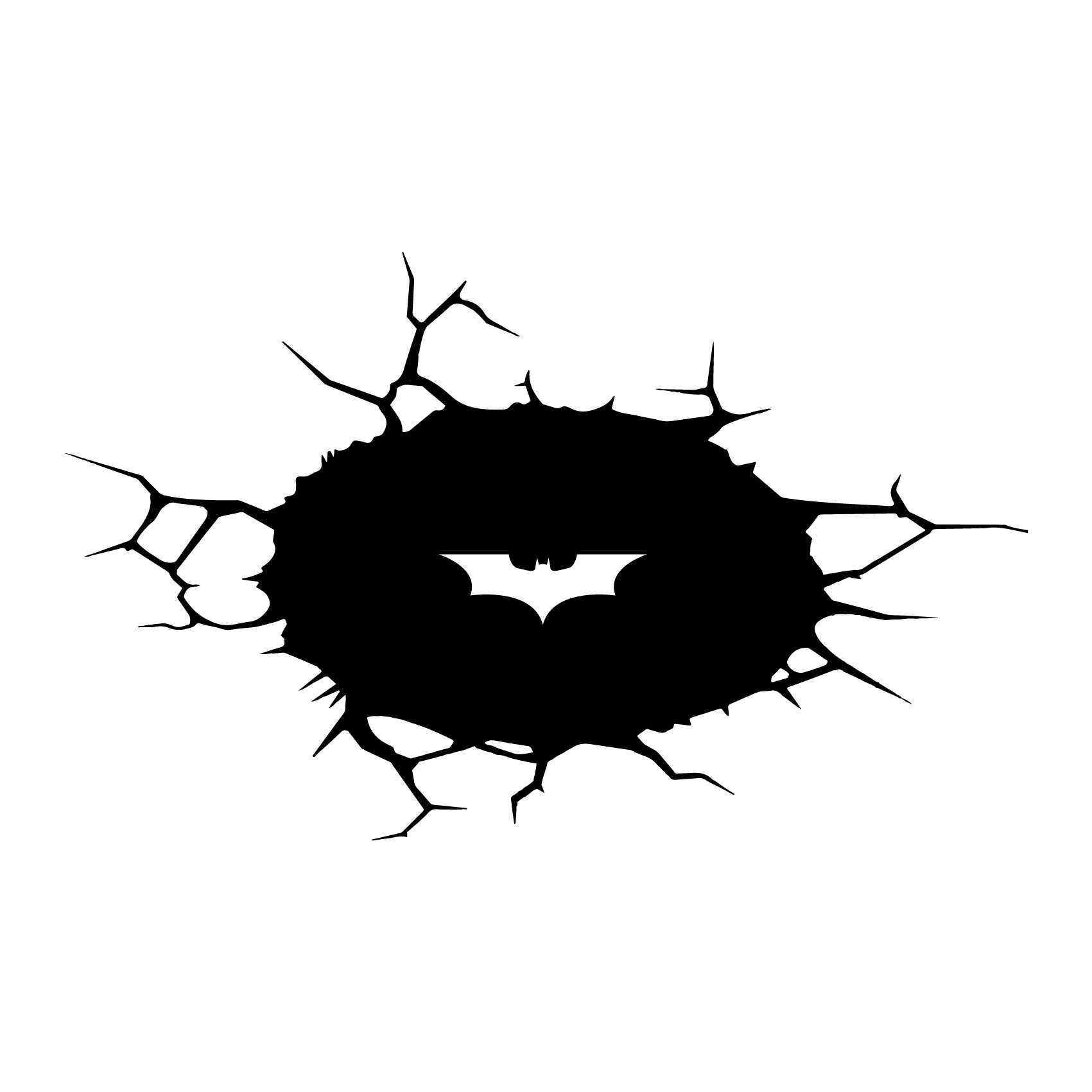 Stickers pour Mac Bat Signal - autocollant Macbook