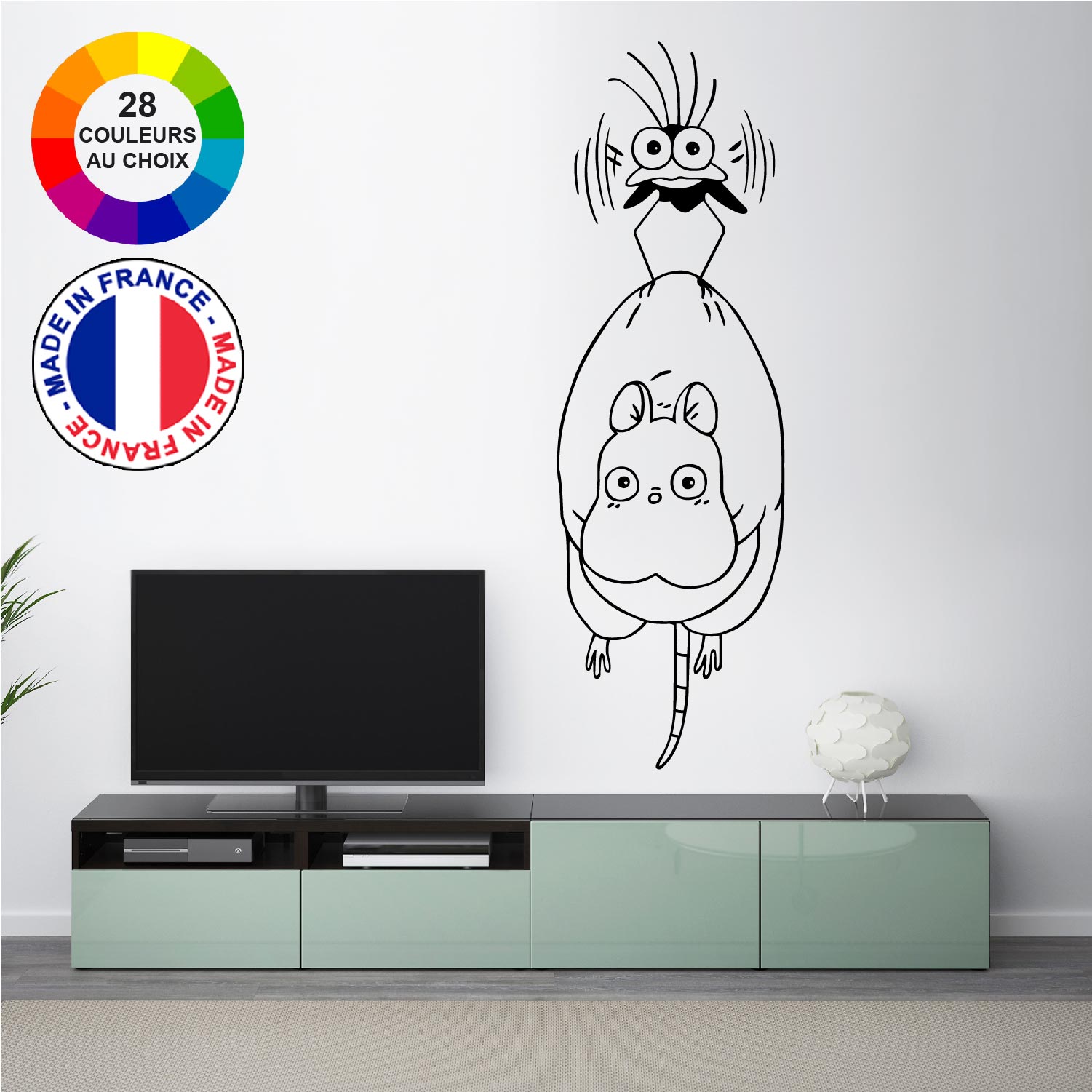 Stickers Ghibli - stickers muraux et deco animés Ghibli