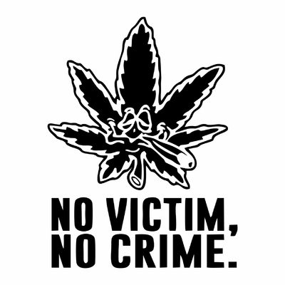 Stickers No Victime no crime - Autocollant muraux et deco