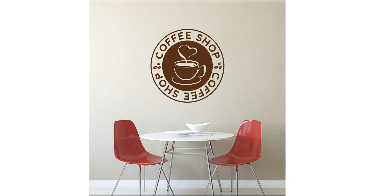 Stickers Coffee Shop - Autocollant muraux et deco