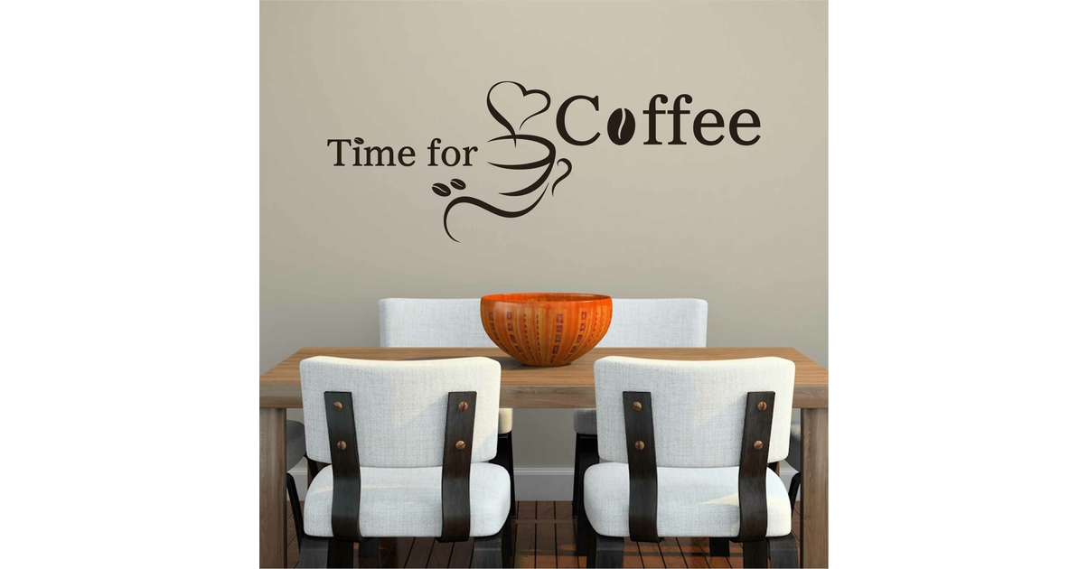 Stickers Coffee time - Autocollant muraux et deco