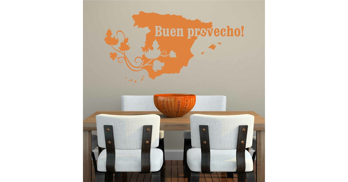 Stickers Buen Provecho Espagne - Autocollant muraux et deco