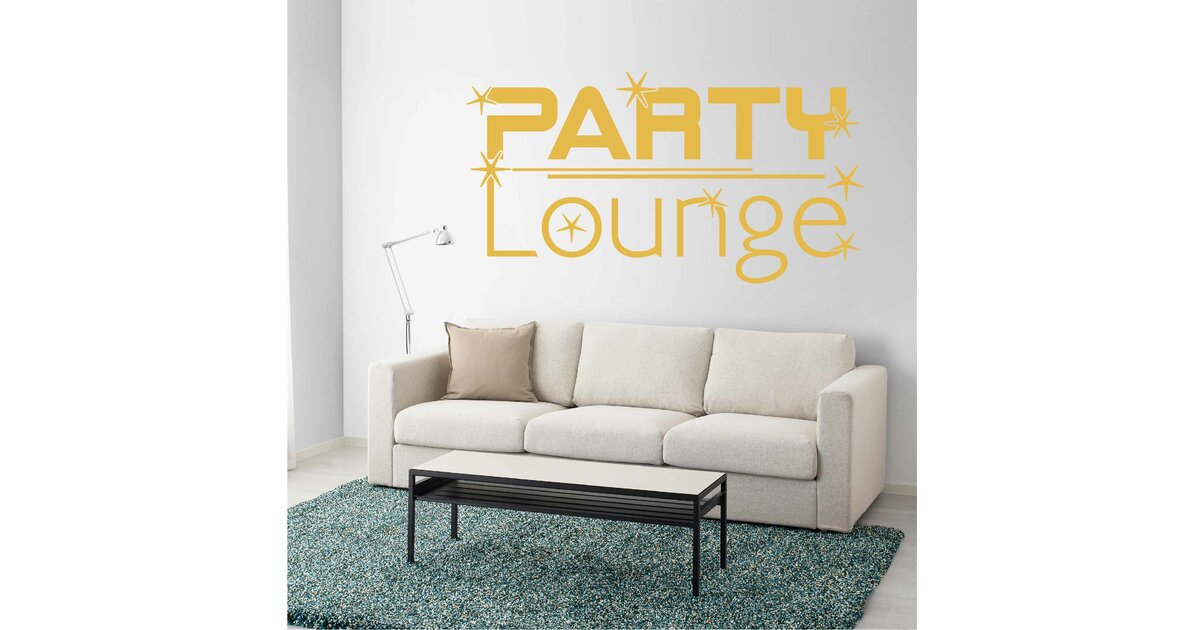 Stickers Party Lounge Salon - Autocollant muraux et deco