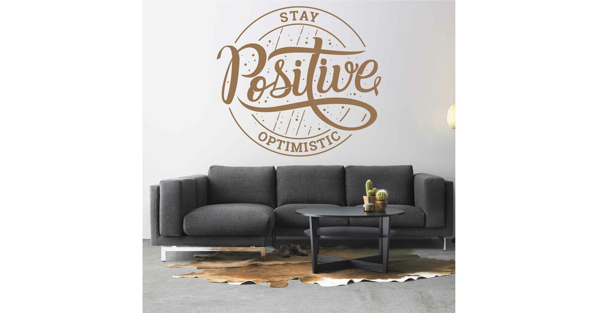 Stickers Stay Positive - Autocollant muraux et deco