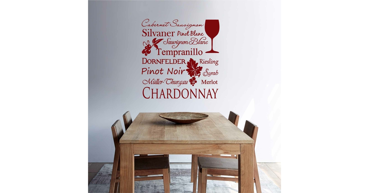 Stickers Vin Cépages - Autocollant muraux et deco
