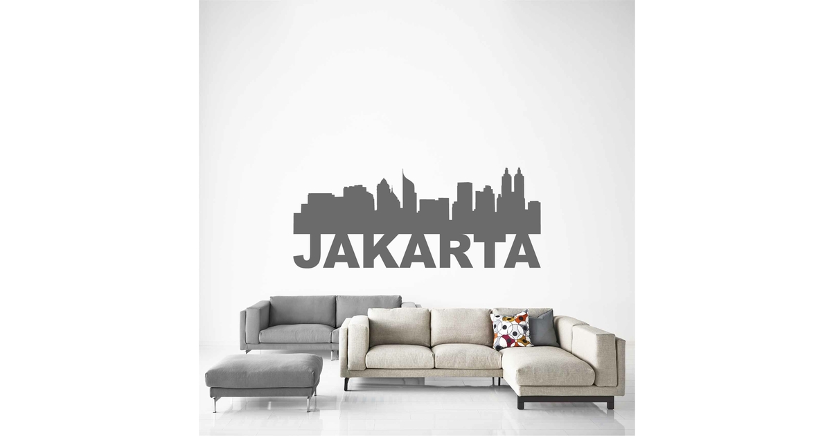 Stickers Jakarta Skyline - Autocollant muraux et deco
