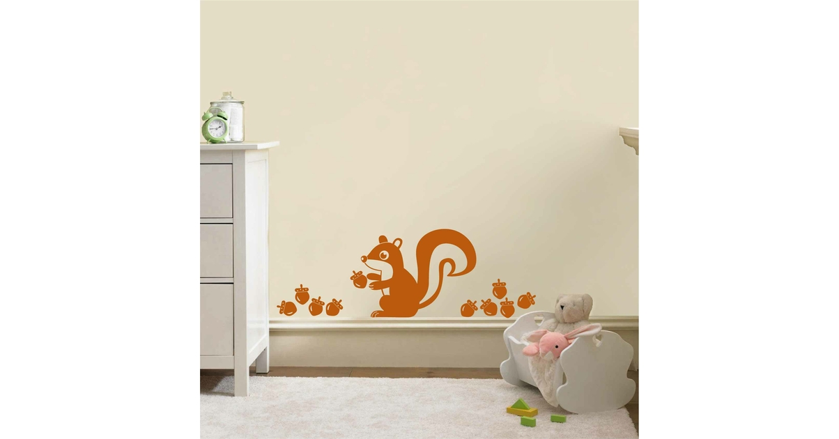 Stickers Ecureuil - Autocollant muraux et deco