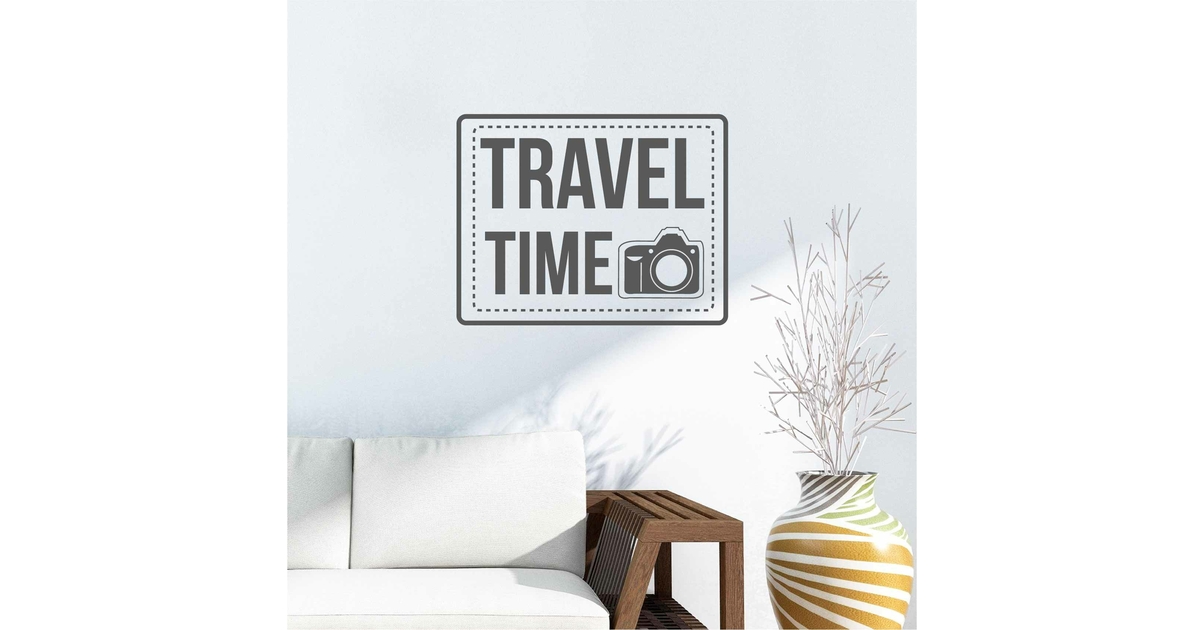 Stickers Travel Time Vintage - Autocollant muraux et deco