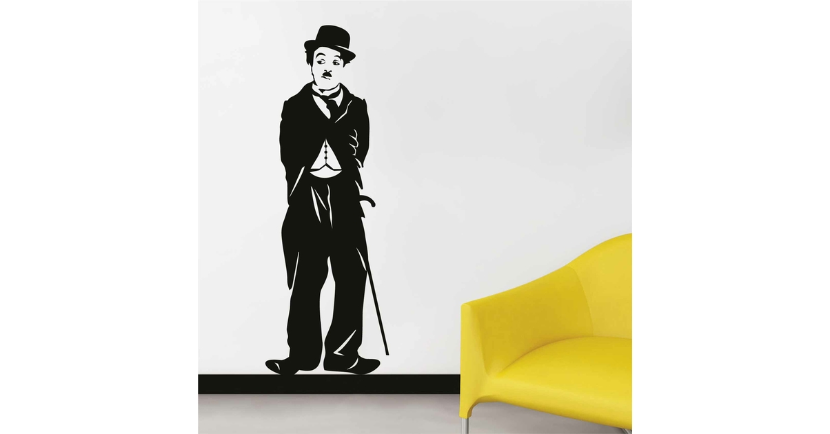 Stickers Charlie Chaplin - Autocollant muraux et deco
