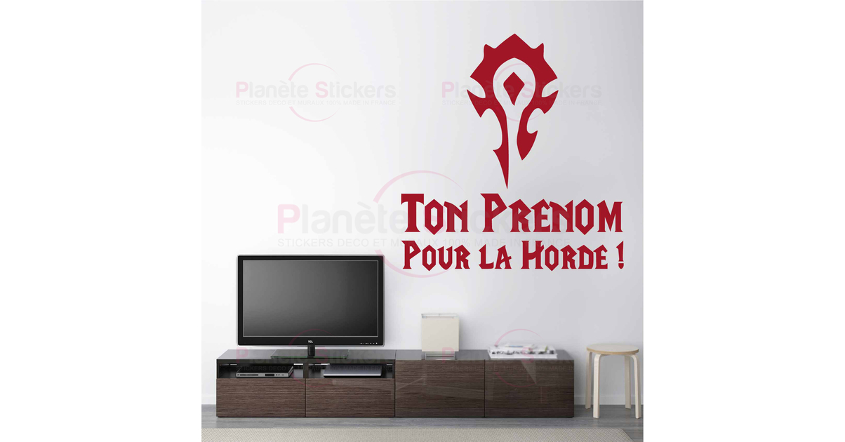 Stickers pour la Horde Personnalisé - Autocollant muraux et deco