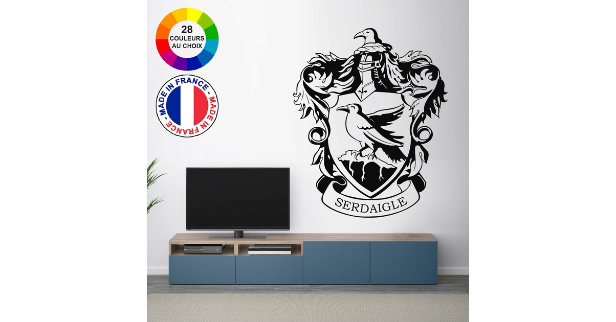 Stickers Serdaigle Blason - autocollant déco Harry Potter