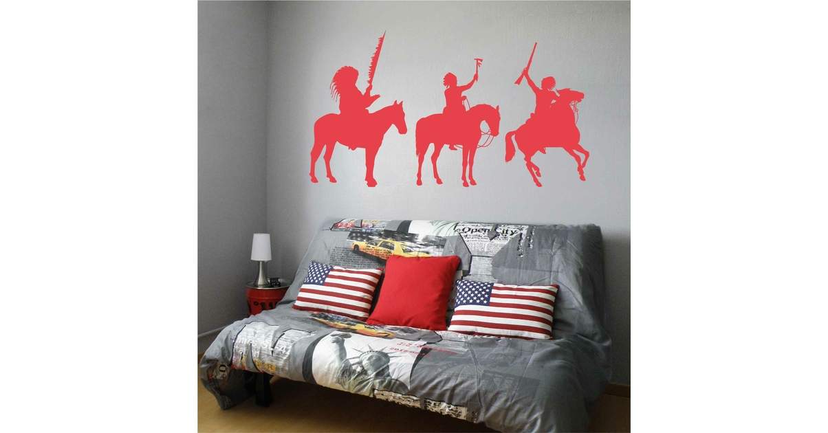 Stickers Indiens Muraux - Autocollant muraux et deco