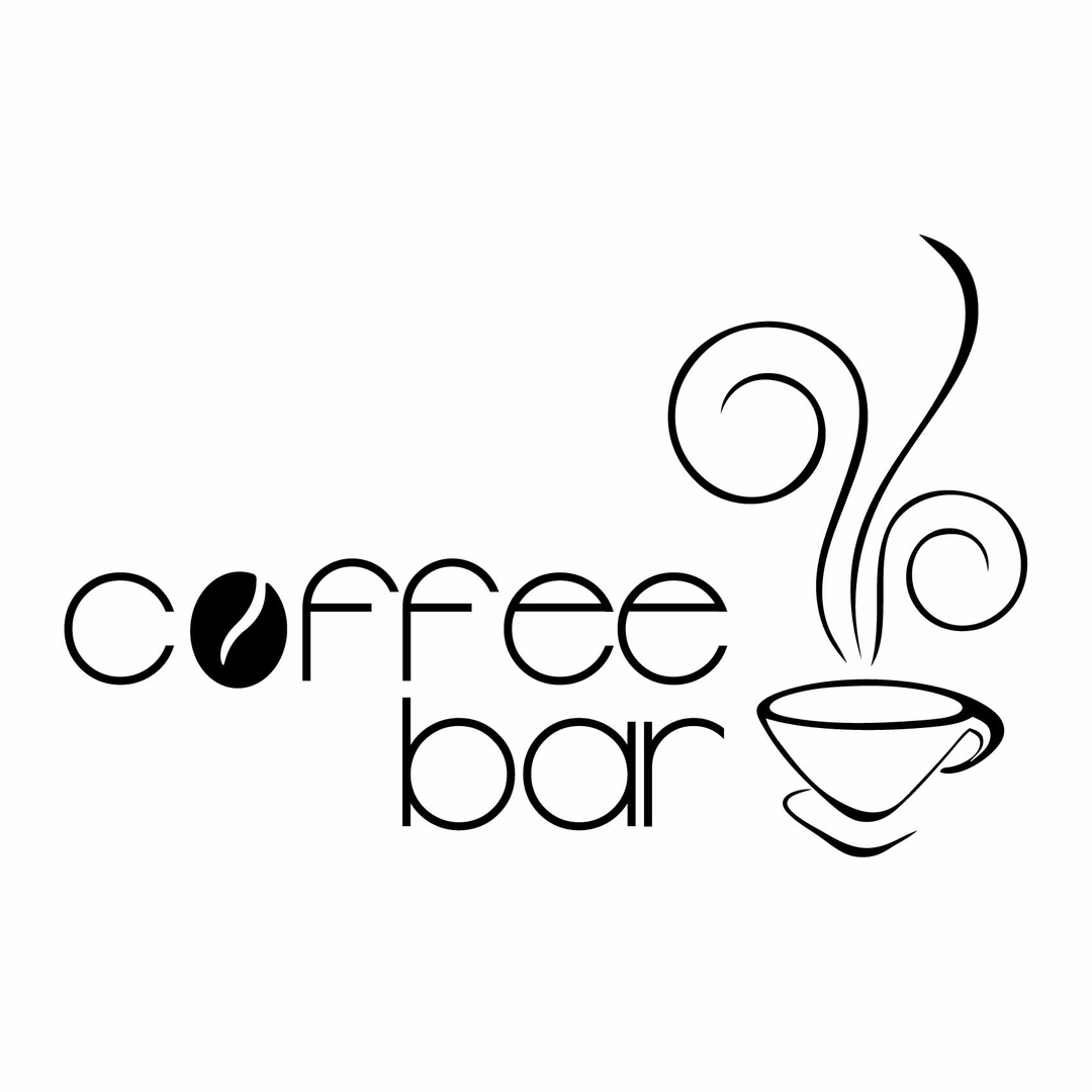 Stickers Coffee bar café - Autocollant muraux et deco