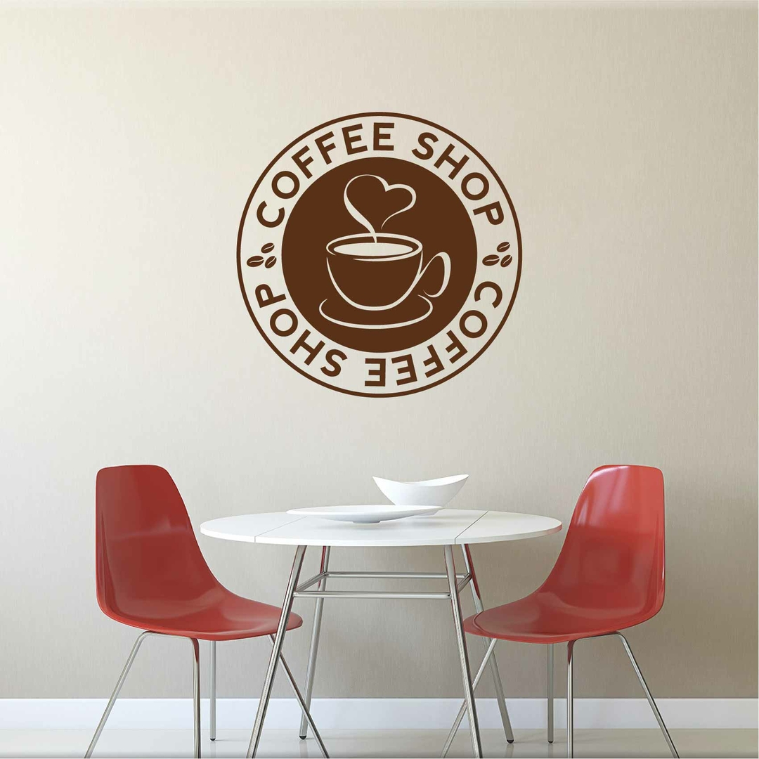 Stickers Coffee Shop - Autocollant muraux et deco