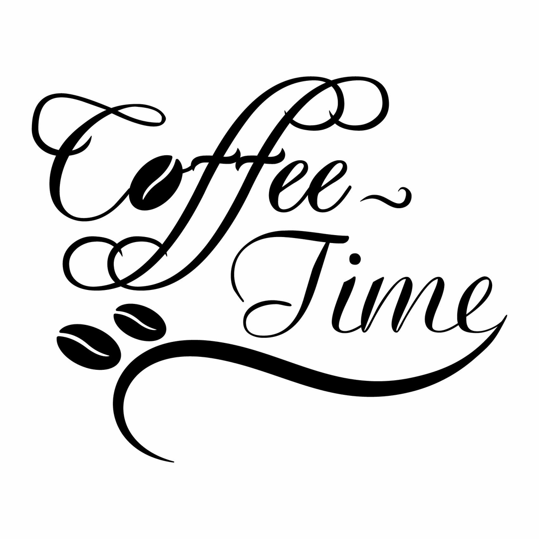 Stickers Coffee Time - Autocollant muraux et deco
