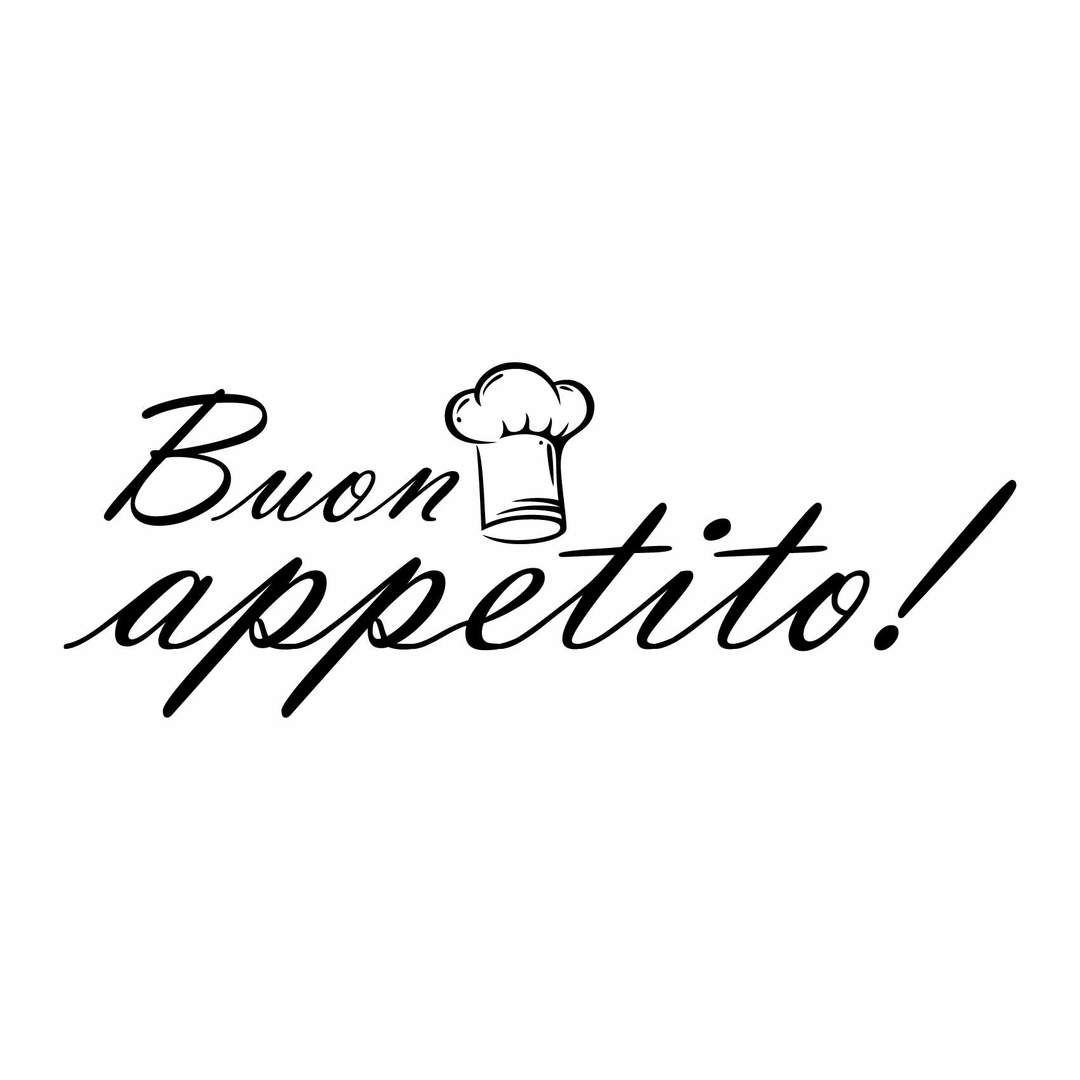 Stickers Buon Appetito - Autocollant muraux et deco